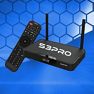 New 2022 Android TV Box S3 Pro, Android 9 with Voice Command Remote