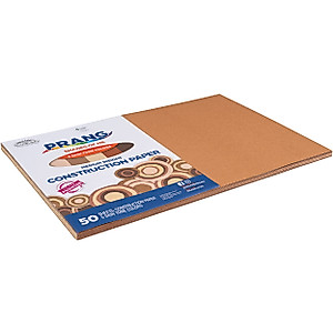 Prang (Formerly SunWorks) Shades of Me Construction Paper, 5 Assorted Skin Tone Colors, 12" x 18", 50 Sheets