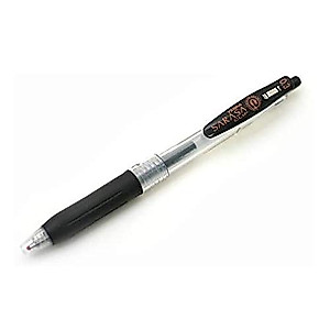 Zebra Sarasa Push Clip Gel Ink Pen - 0.3 mm - Black