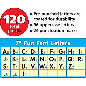 Teacher Created Resources Pastel Pop 7" Fun Font Letters