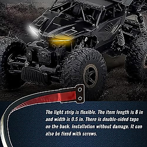 GEEGEETOP Universal ATV UTV SXS Sequential Turn Signal Light Kit,Street Legal Kit with Rocker Brake Tail Light Horn Kit with Relay Fuse Wire for ROV ATV Golf SXS Car Compatible with Polaris