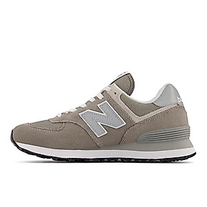 New Balance Women's 574 Core Sneaker, Grey/White, 7