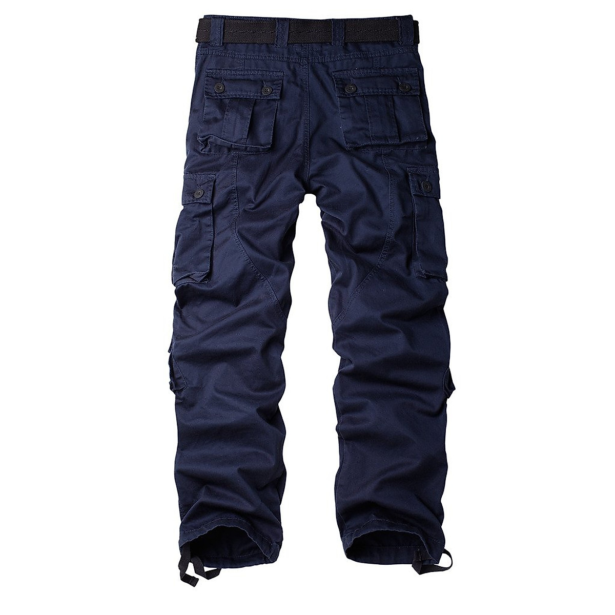 AKARMY Men's Casual Cargo Pants Military Army Camo Pants Combat Work Pants with 8 Pockets Royal Blue 42