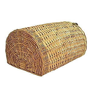 Acropolis Wicker Forage Basket - Basket for Mushroom Picking - Mushrooms Bag - Foraging Bag with Straps for Forager - Belt Forage Basket Pouch for Hiking, Camping, Hunting, X-Large (RNG-6)