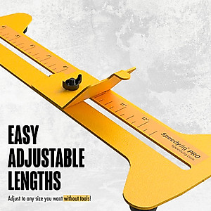 SpeedyJig PRO - Paracord Bracelet Kit and Jig | Easily Make Paracord Bracelets from 4" to Over 13" | Adjustable Steel Frame Made in The USA | Includes Free Paracord & Buckles