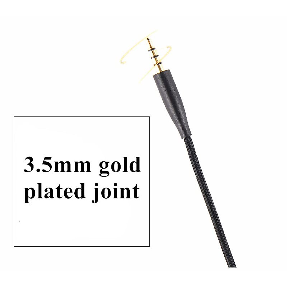 NATEFEMIN Headphones Audio Cable Microphone Cord Mic for Bose (QC35/QC35 II) Headphone Accessory