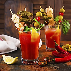 Minisland Premium 6 inch Bamboo Skewers for Appetizers Fruit Kabobs 3mm Thin Small Short Wooden Food Sticks 100 Counts, Many Sizes Choices 4.7"/5.5"/6"/7"/8"/10"/12" -MSL164