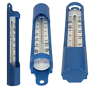 Swimming Pool Thermometer 230mm - Hot Tub Scoop Water Temperature Thermometer Sampling Bath Baby Elderly Kids