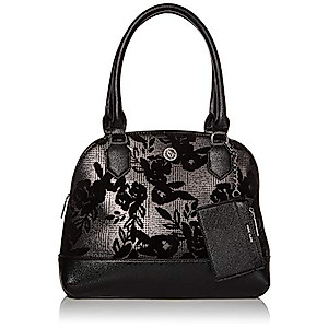 Anne Klein Triple Dome Satchel, Black Multi