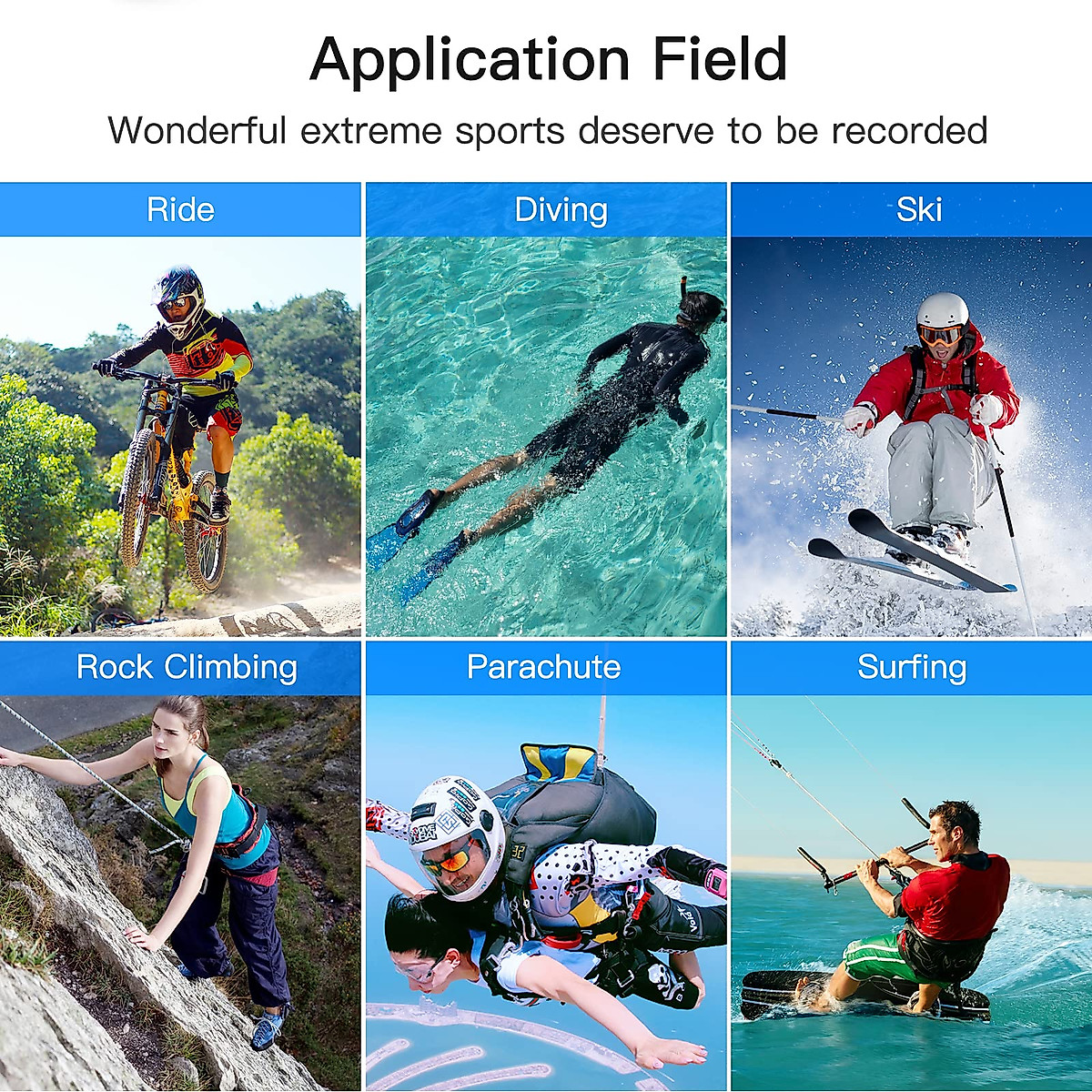 Mafomil Action Camera 4K 60FPS,WiFi Sports Camera with Touch Screen,24 MP HD Underwater Camera,EIS 170 ° Ultra Wide Angle, 98FT Waterproof Underwater Camera(Remote Control/32G SD Card/Accessory Kit)
