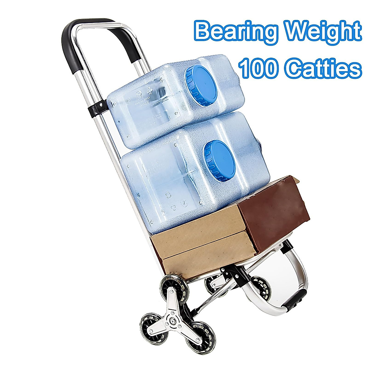 Trolly Cart with Wheels, Portable Shopping Cart, with Telescopic Handle, for Home, Garden, Shopping, Office.