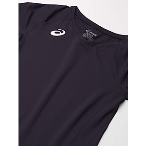 ASICS Spin Serve Volleyball Jersey Short Sleeve, Team Steel Grey, x Large