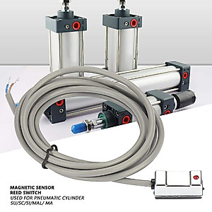 Magnetic Sensor Reed Switch for Cylinder CS1-U Magnetic Air Pneumatic Cylinder NO Magnetic Reed Switch Sensor AC 5V- 240V