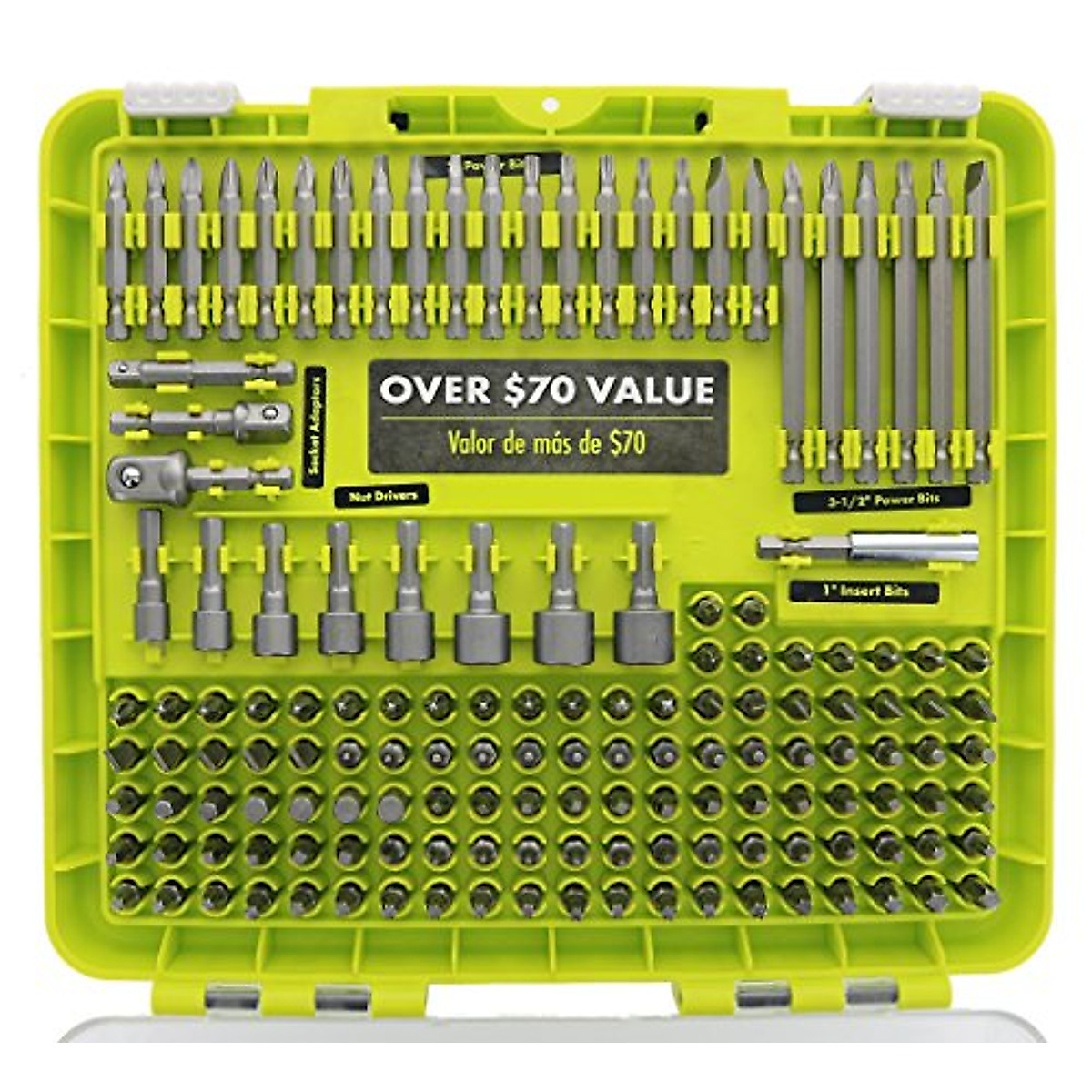 Ryobi A981952QP 195 Piece Drilling and Driving Kit for Wood, Plastic, Metal, and Masonry Work
