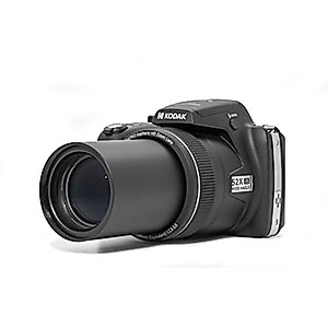 KODAK PIXPRO Astro Zoom AZ528-BK 16 MP Digital Camera with 52x Optical Zoom 24mm Wide Angle Lens 6 fps Burst Shooting 1080P Full HD Video Wi-Fi Connectivity and a 3" LCD Screen (Black)