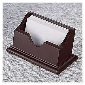 zenglingliang Card Case Business Card Holder Business Card Display Stand Desktop Business Card Holder Display for Desk Pen Holder Wood Card Holder (Size : C)