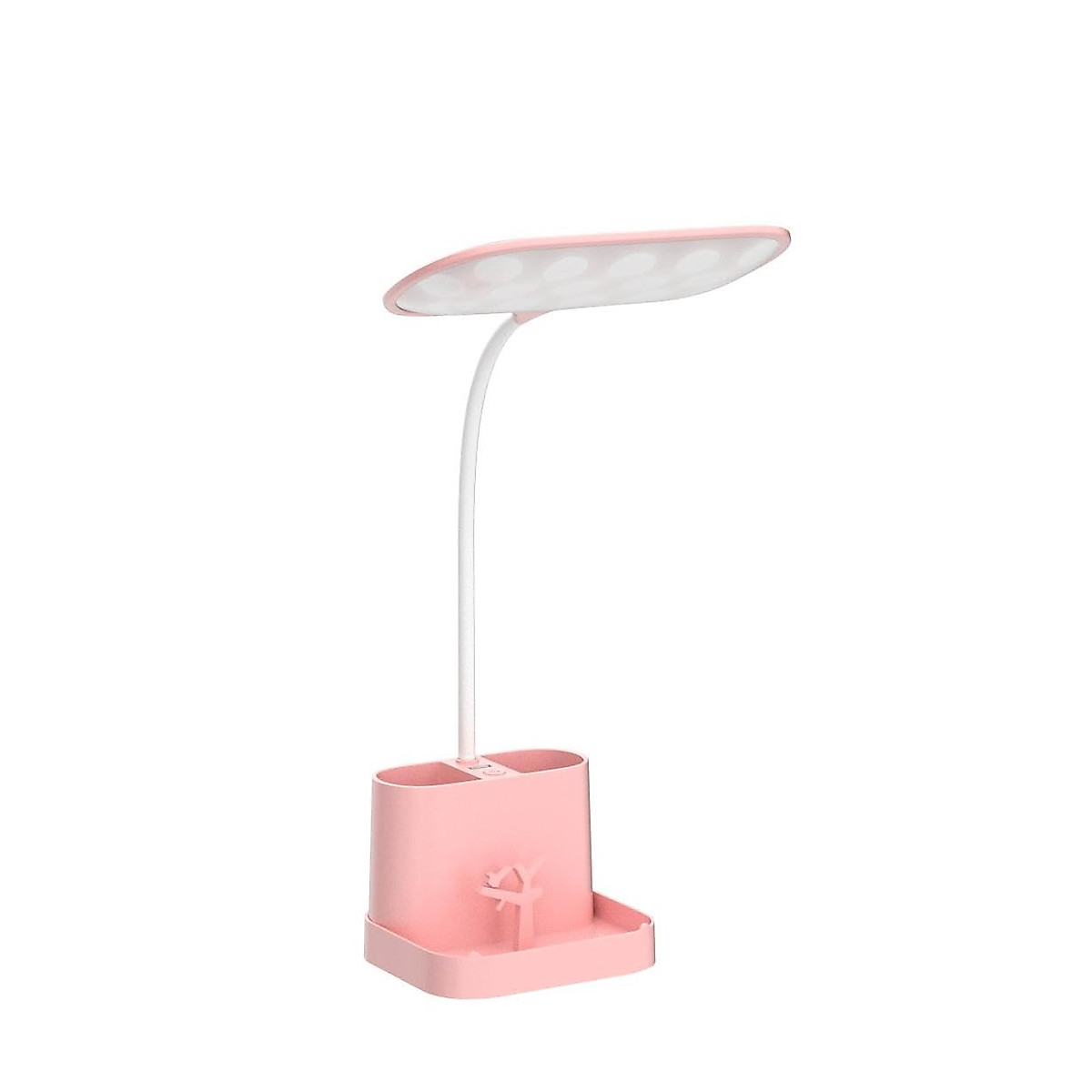 Mubarek Cute Desk Lamp Pink Lamp Cute Desk Accessories, 3 Modes 8W Dimmable Pink Desk Lamp+Organizers, Pink Desk Accessories Kawaii Desk Accessories, Cute Lamp Cute Desk Decor Cute Office Supplies
