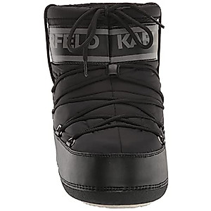 Karl Lagerfeld Paris Women's Pavan Winter Bootie Ankle Boot, Black, 6