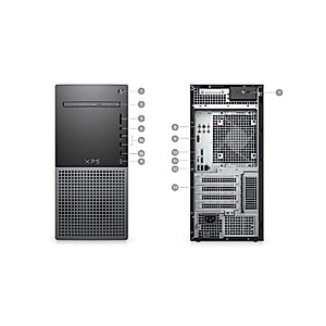 Dell XPS 8950 Desktop (2022) | Core i7-1TB HDD + 512GB SSD - 32GB RAM - 3060 Ti | 12 Cores @ 4.9 GHz - 12th Gen CPU - 8GB GDDR6 (Renewed)