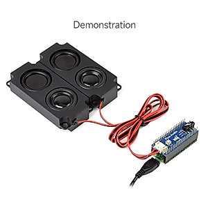 Waveshare Audio Expansion Module for Raspberry Pi Pico Wide Range Audio Sampling Rate Headphone and Speaker Signal Output at The Same Time