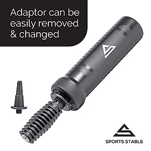 Sports Stable Exercise Ball Pump, Dual Inflation Manual Air Pump for your Gym Ball, Swiss Ball, Yoga ball, Pool Inflatables and Party Balloons