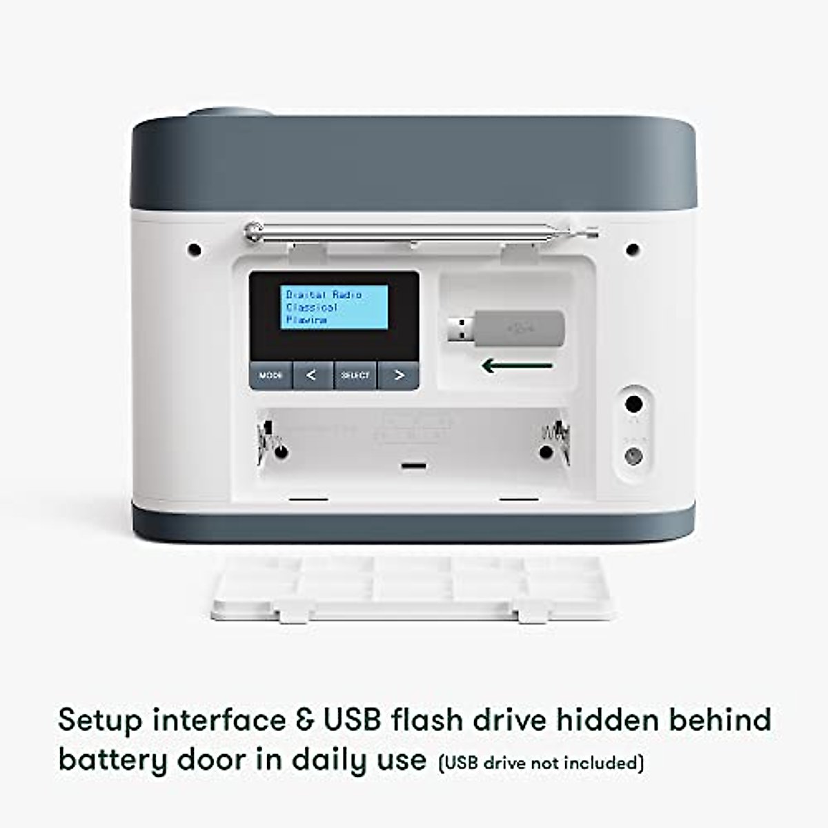Relish - Simple Portable FM Radio and Music Player for Seniors, Those with Dementia and Alzheimer’s or Visually Impaired – Large Buttons, Simple Design, Easy to Use