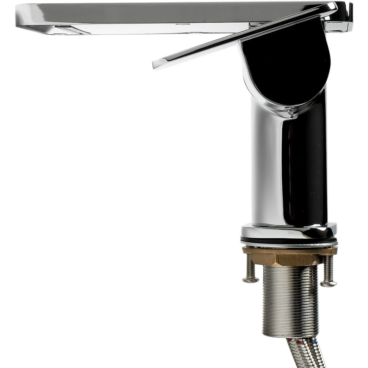 ALFI brand AB1882-PC Polished Chrome Single-Lever Bathroom Faucet, 4.9" L x 4.9" W x 4.8" H