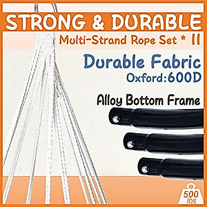 Saucer Swing for Kids, 45 Inch Swing Chair, Outdoor Tree Swing, Indoor Nest Swing Tent with Silky Veil,Disc Swing Set for Backyard,Playground, 500 Lbs Capacity, Beige