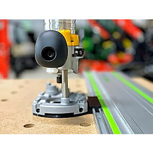 ToolCurve Guide Rail Adapter Compatible with Dewalt Trim Plunge Router