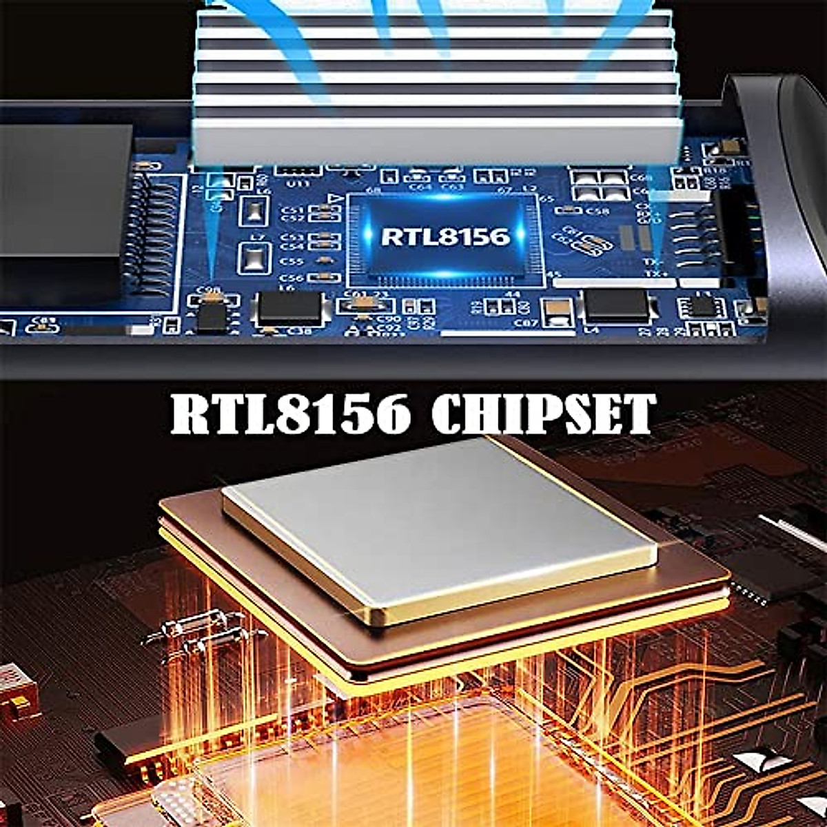 Cablecc USB-C USB3.1 Type-C to 2.5Gbps 2500Mbps GBE Gigabit Ethernet Network LAN Cable Adapter for Laptop