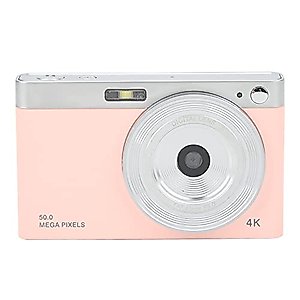 4K Digital Camera, 2.88in IPS HD Camera, Mini Kid Camera with AF Autofocus Function & LED Fill Light Vlogging Camera Video Camera Portable Kids Teens Gifts for Macro Shooting (Pink)