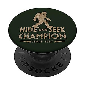 Bigfoot Hide & Seek Champion Green Sasquatch PopSockets PopGrip: Swappable Grip for Phones & Tablets