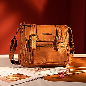 Montana West Crossbody Bags for Women Messenger Bags Multi Pocket Shoulder Purse and Handbags Pocketbook,MWC-045-CM