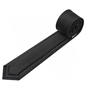 WeiShang Lot 4 PCS Classic Men's Skinny Width 2.3" Slim Necktie Solid Color Tie