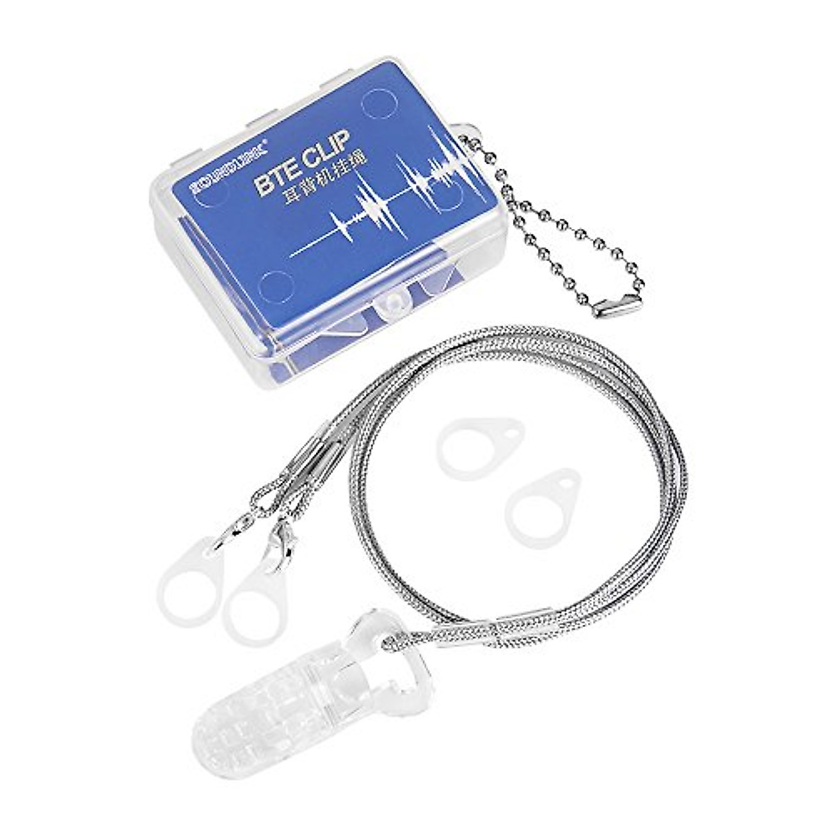 Hearing Aids Clip for Adults Seniors - Portable Hang Rope Anti-lost Rope Security Clip Fixation Cord Protection Rope for Hearing Amplifiers