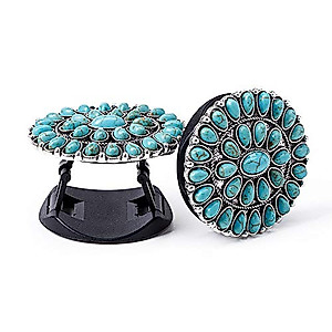 Turquoise Western Phone Grip Teal Marble Stone Phone Holder UYH6