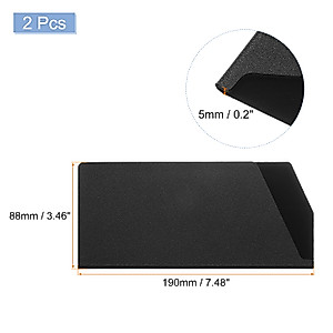 uxcell 2Pcs Knife Edge Guards 7.5"x3.5" ABS Knife Cover Sleeves Knife Case Blade Protector Universal Knife Sheath for Home Kitchen Knife