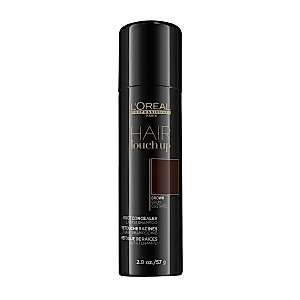 L'Oreal Professionnel Hair Root Touch Up | Root Concealer Spray | Blends and Covers Grey Hair | Temporary Hair Color for Brown Hair | 2 Oz.