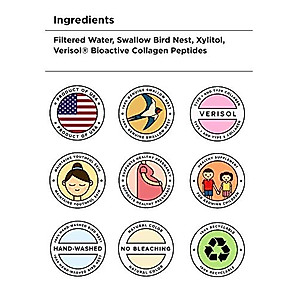 Golden Nest Premium Bird Nest Soup, Swallow Bird Nest 100% Natural - Made in USA, (燕窩) 6 bottles x 75ml (2.5 oz.) - (Collagen)