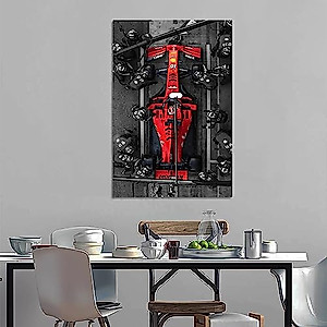 MATYBATE Raceway Sf1000 Charles Leclerc F1 Canvas Art Poster And Wall Art Picture Print Modern Family Bedroom Decor Posters 16x24inch(40x60cm)