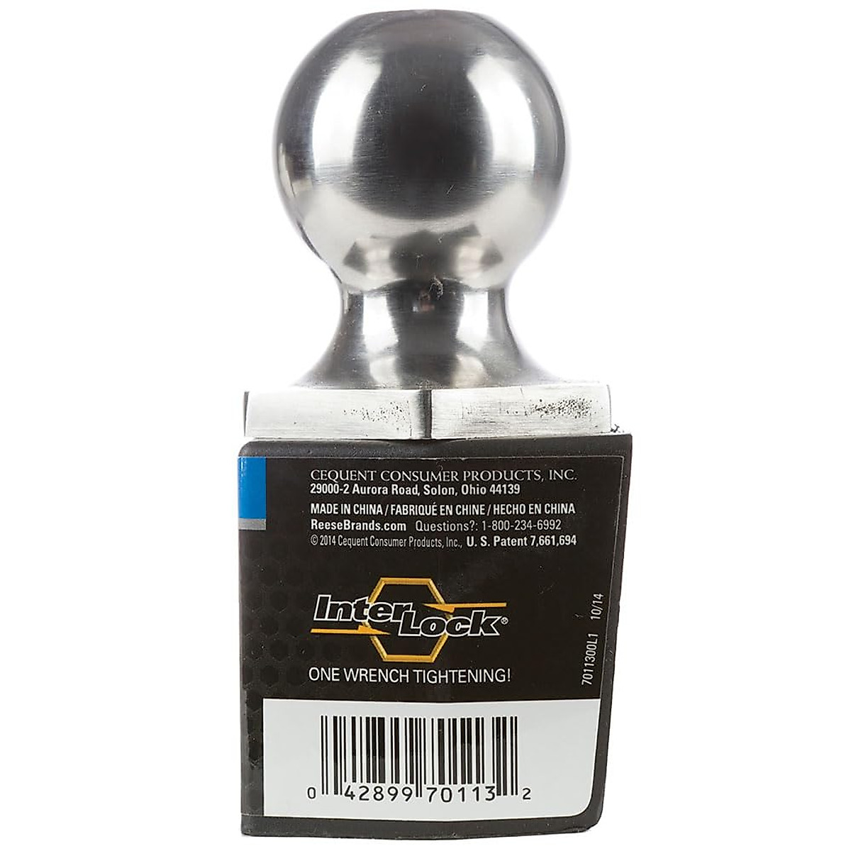 Reese Towpower 7011300 Stainless Steel Interlock 2" Hitch Ball