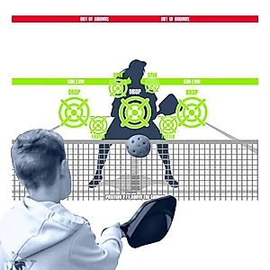 Pickleball Wall 3'x4' Dink Master Pickleball Practice Board, Pickleball Dink Master Pad, Transform Any Wall Into A Pickle Ball Court by Modfamily