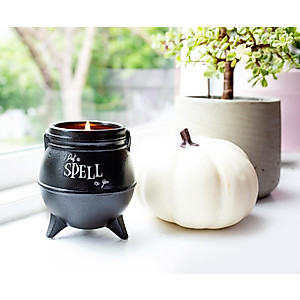 Disney Hocus Pocus "I Put A Spell On You" Ceramic Cauldron Candle | Lemongrass Fragrance With 30-Hour Burn Time