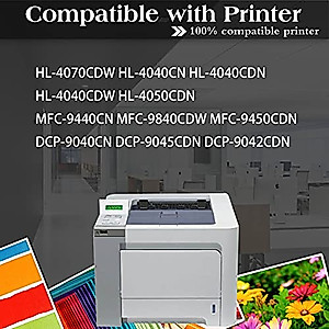 4-Pack High Yield TN-115 TN115 Toner Cartridge Replacement Compatible for Brother DCP-9040CN DCP-9045CDN HL-4040CDN MFC-9440CN MFC-9840CDW Printer (1 Black,1 Cyan,1 Yellow,1 Magenta)