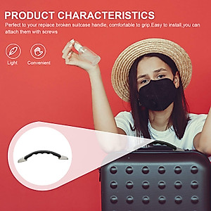 YARDWE 1pc Black Handbags Black Dressers Vanity Table Pull Flexible Handles Cupboard Door Handles Black Knobs Dresser Knobs Replacement Kayaking Accessories Wardrobe Telescopic