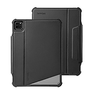tomtoc iPad Pro Case Ultra Detachable for 11-inch iPad Pro 4th/3rd Gen (M2&M1), Protective Case with Airbag Protectors & 3 Magnetic Stand Modes Cover, Supporting Wireless Apple Pencil Charging