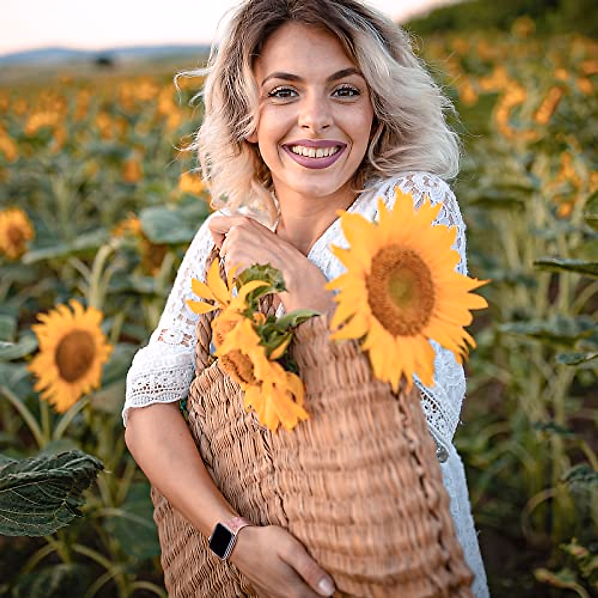 3 Pack Floral Engraved Bands Compatible with Apple Watch Band 40mm 41mm 38mm 42mm 44mm 45mm 49mm Women,Soft Silicone Cute Wildflowers Sport Laser Strap for iWatch Bands Series Ultra SE 8 6 5 4 3 2 1