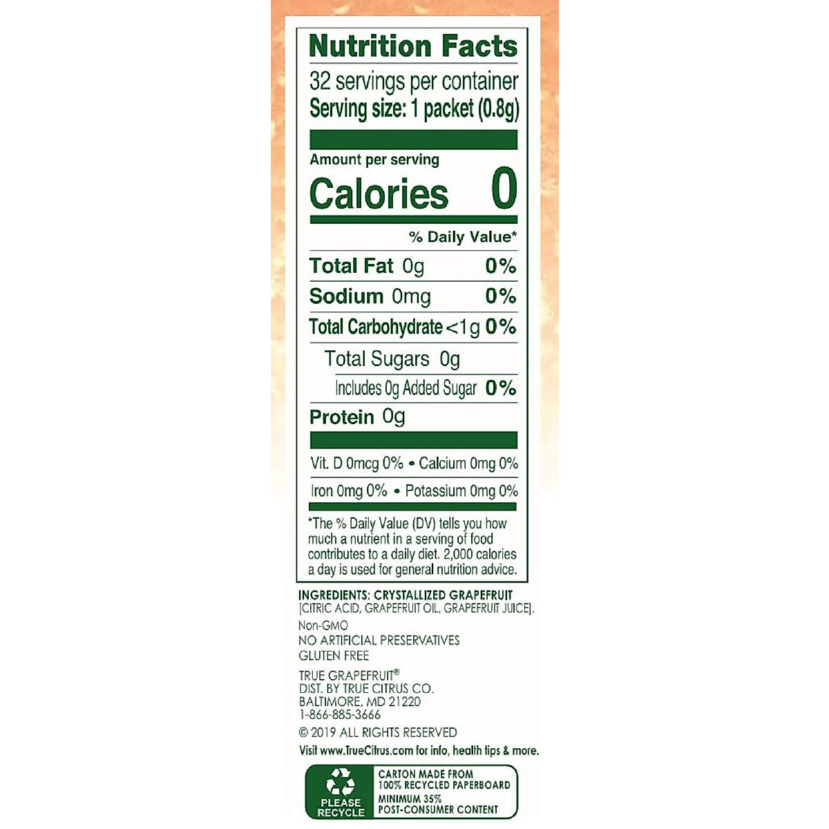 TRUE LIME and TRUE GRAPEFRUIT Water Enhancers (100 Count Lime + 32 Count Grapefruit)