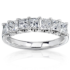 Kobelli Diamond Wedding Band 1 carat (ctw) in 14K Gold, Size 7, White Gold