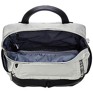 Y'saccs(イザック) Isaac Y91-11-04 New Nylon x Leather Combination Series, Front Pocket Rucksack, Women's, Gray